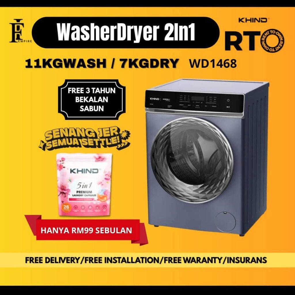 Khind Rent To Own | Ansuran Peti Sejuk & Mesin Basuh
